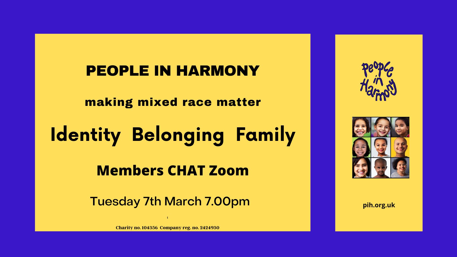 IDENTITY BELONGING FAMILY - People in Harmony